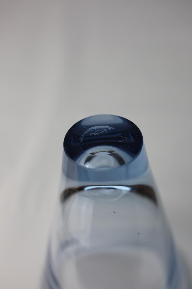 ''Thule'' Vase By Per Lütken for Holmegaard, Signed For Sale at 1stDibs