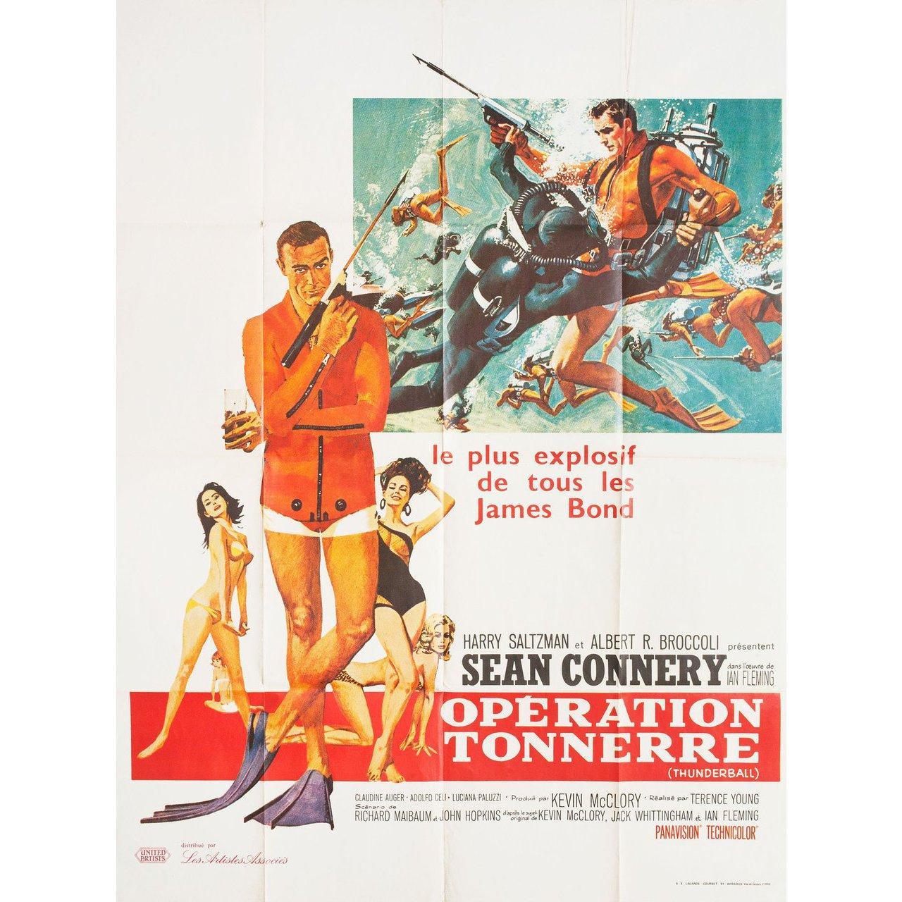 Thunderball R1970s French Grande Film Poster For Sale at 1stDibs
