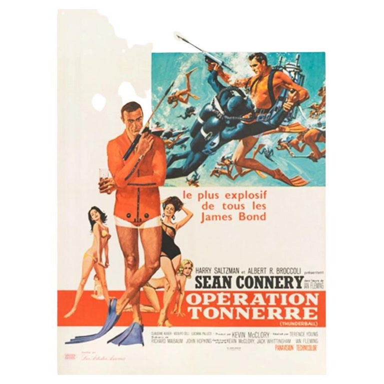 Thunderball, Unframed Poster, 1965 For Sale at 1stDibs