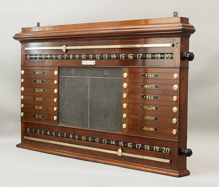 Thurston Combined Billiards, Snooker and Life Pool Scoreboard at 1stDibs