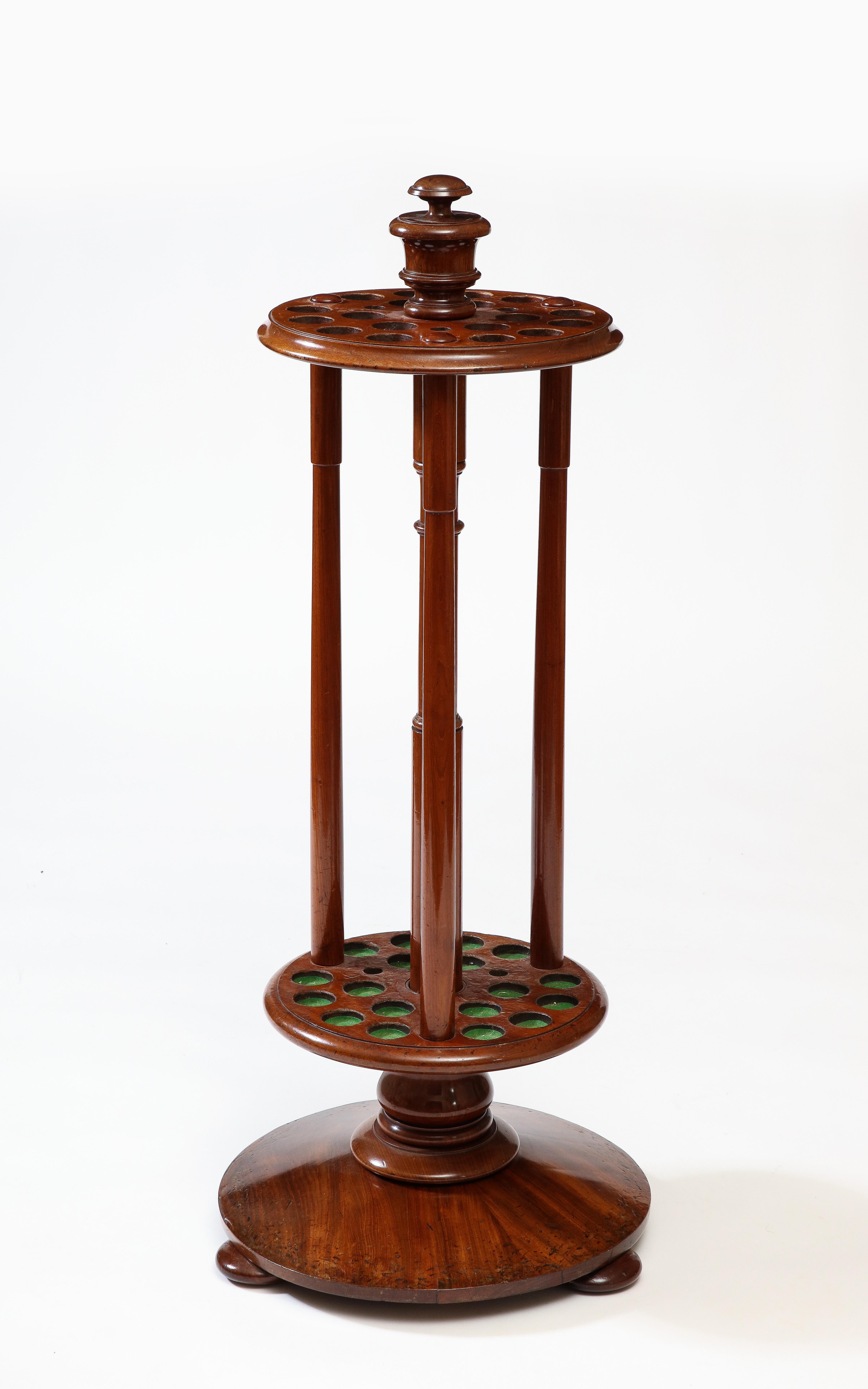 Thurston of London Victorian Revolving Billiard Cue Carousel For Sale ...