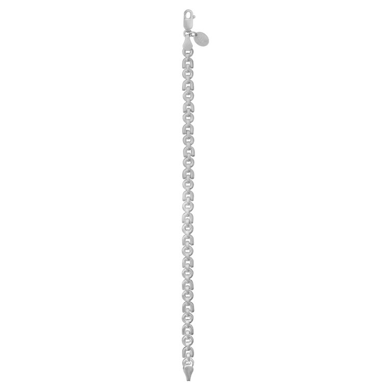 Tiana Marie Combes 14k White Gold Medium Weight Equestrian Chain Link ...