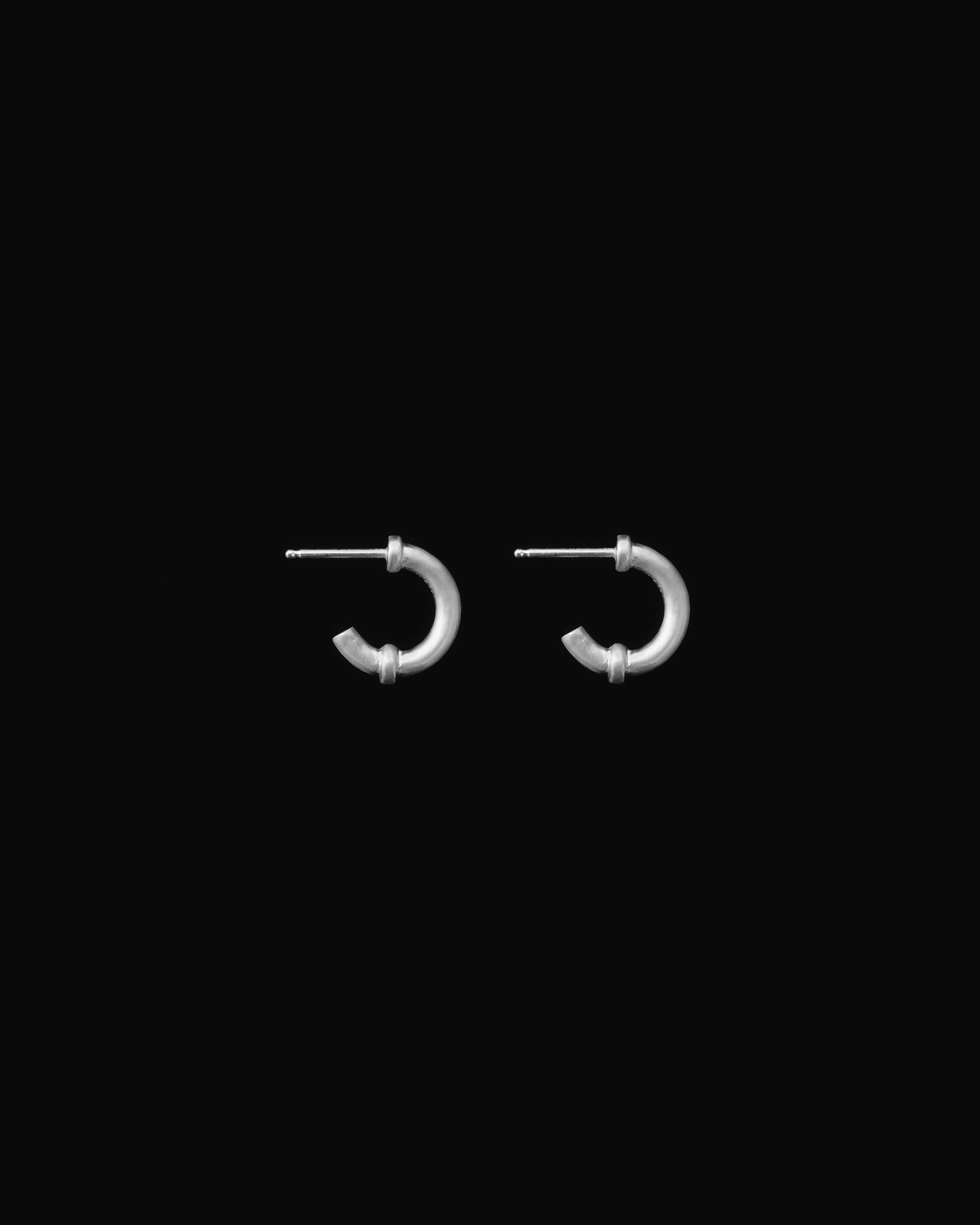 Tiana Marie Combes White Gold Roman Hoop Earrings For Sale at 1stDibs ...