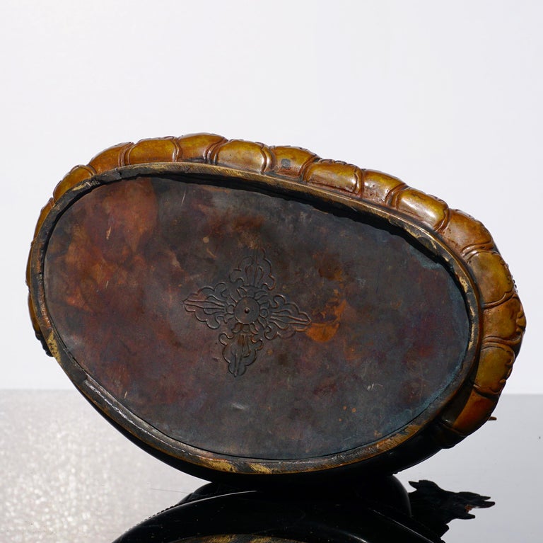 Tibetan Copper Bronze Lama Buddha at 1stDibs