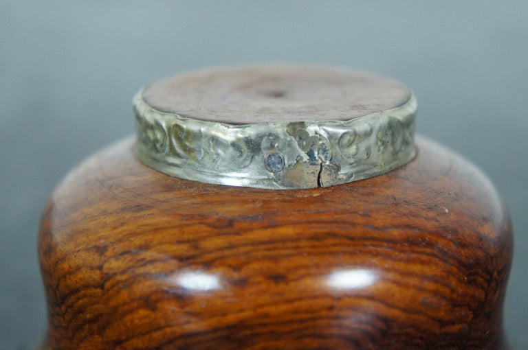 Tibetan Himalayan Wood and Silver Lined Libation Bowl Tea Wine Prayer ...