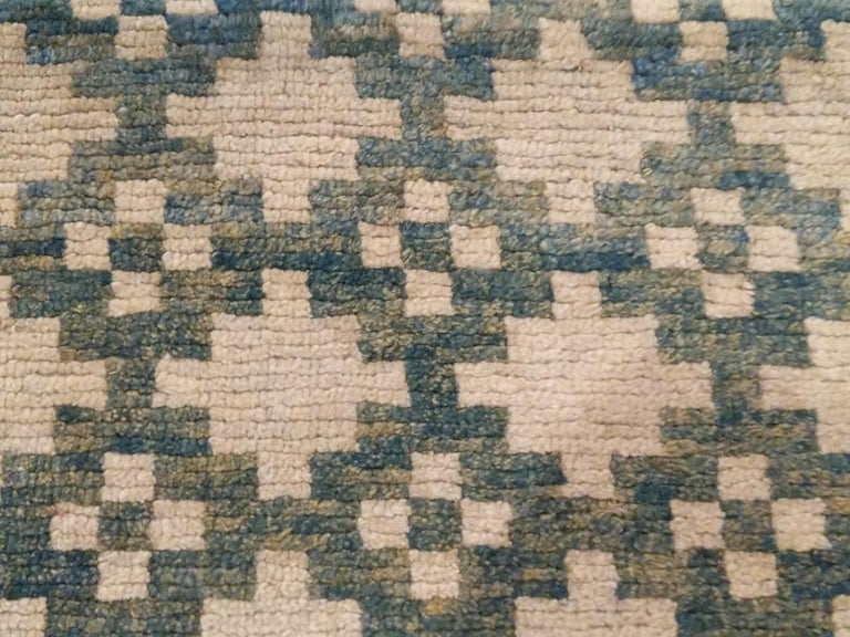 Tibetan Meditation Mat with Stepped Diamonds at 1stDibs