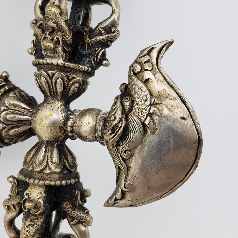 Tibetan Meteorite Iron Ritual Dagger 'Phurba or Kila' at 1stDibs