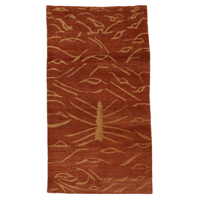 Tibetan Rug with Tiger Pelt Pattern at 1stDibs