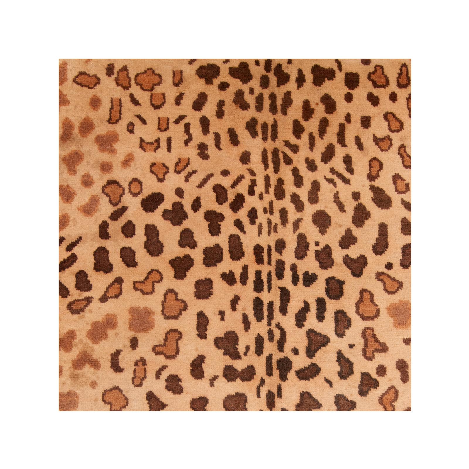 Tibetan tantric leopard skin rug For Sale at 1stDibs