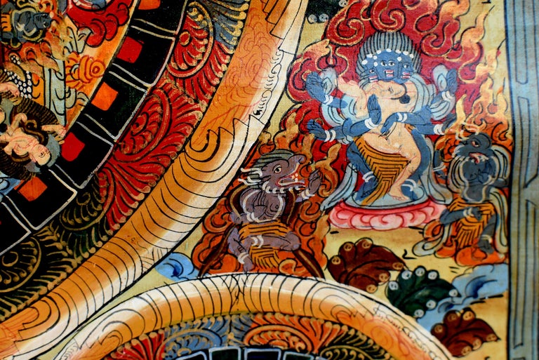 Tibetan Thangka Life of Buddha, Hand Painted Tanka at 1stDibs | tanka ...
