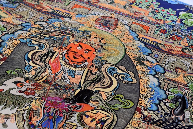 Tibetan Thangka Painting, Dorje Drolo Thanka at 1stDibs | dorje drolo ...