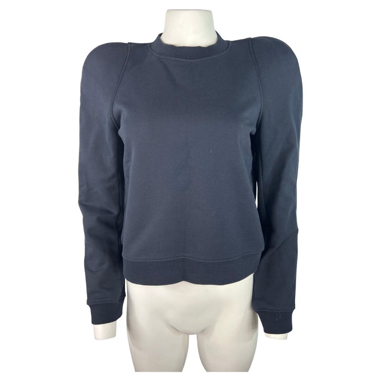 Tibi Navy SweatHirt Top, Size Small at 1stDibs