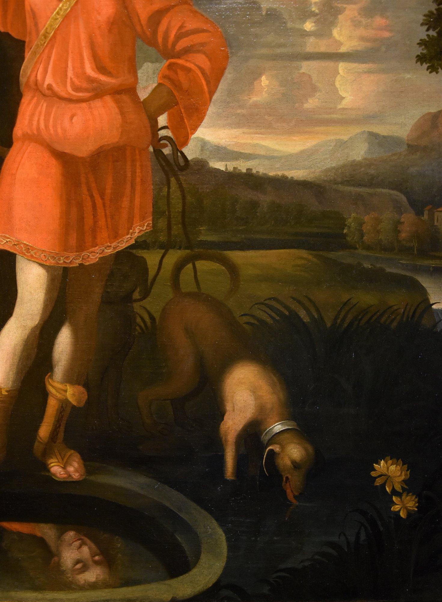 Narcissus Allegrain Paint Oil on canvas Old master 17/18th Century ...