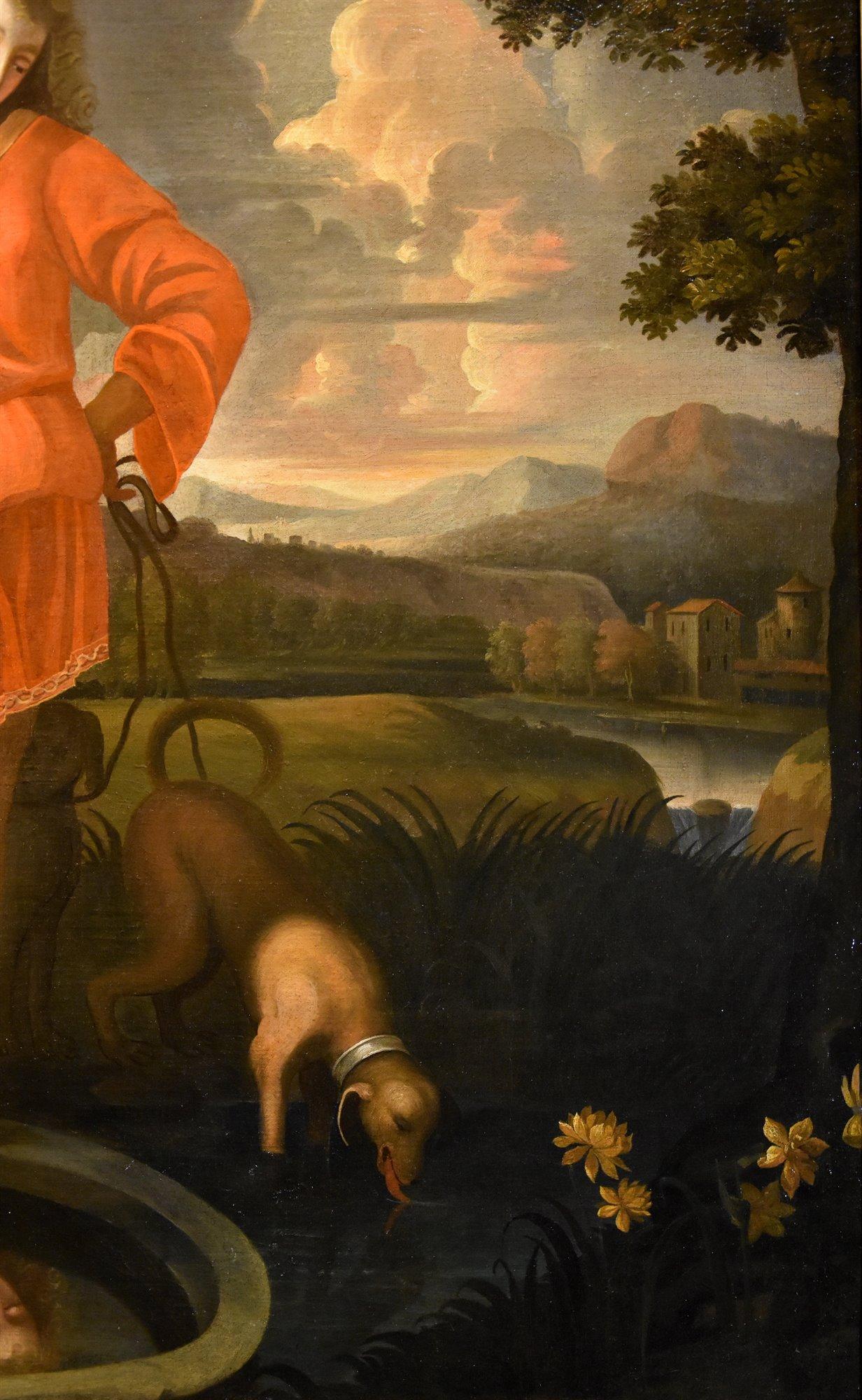 Narcissus Allegrain Paint Oil on canvas Old master 17/18th Century ...