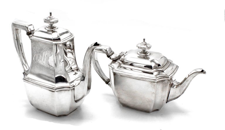 Tiffany and Co. Hampton Sterling Silver Tea and Coffee Set on Tray at ...