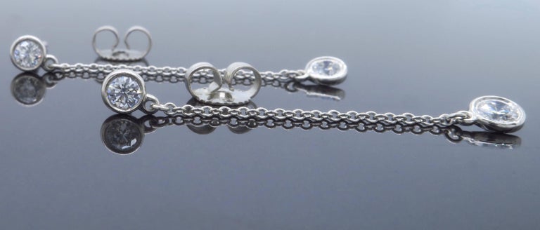 Tiffany and Co. Platinum Diamonds by the Yard Drop Earrings at 1stDibs ...