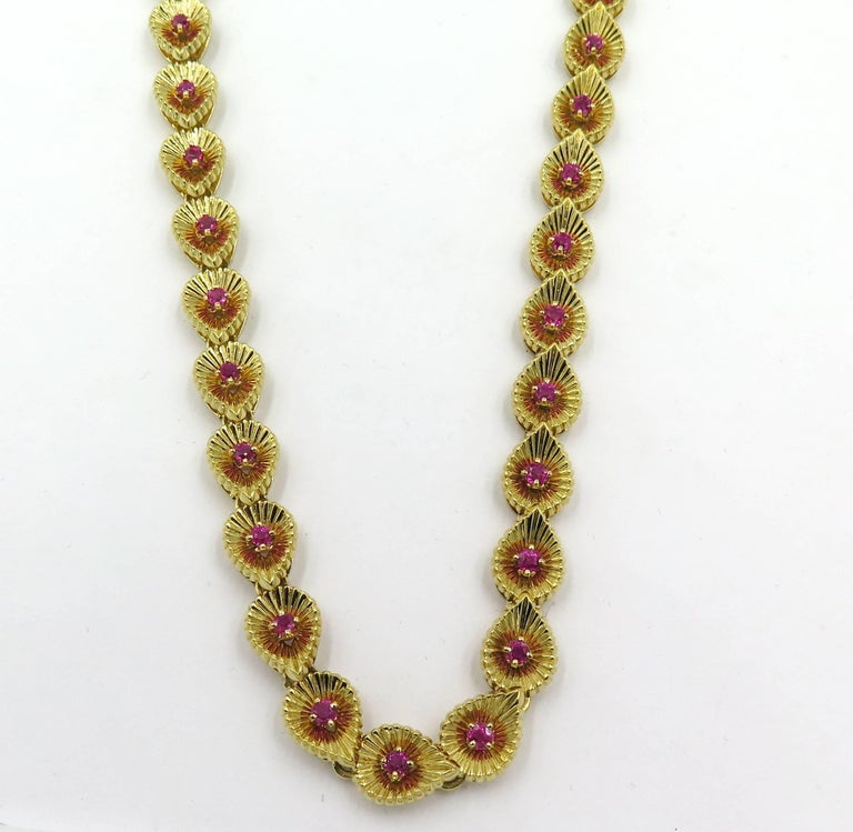 Tiffany and Co. Ruby and Gold Necklace at 1stDibs | ruby necklace tiffany