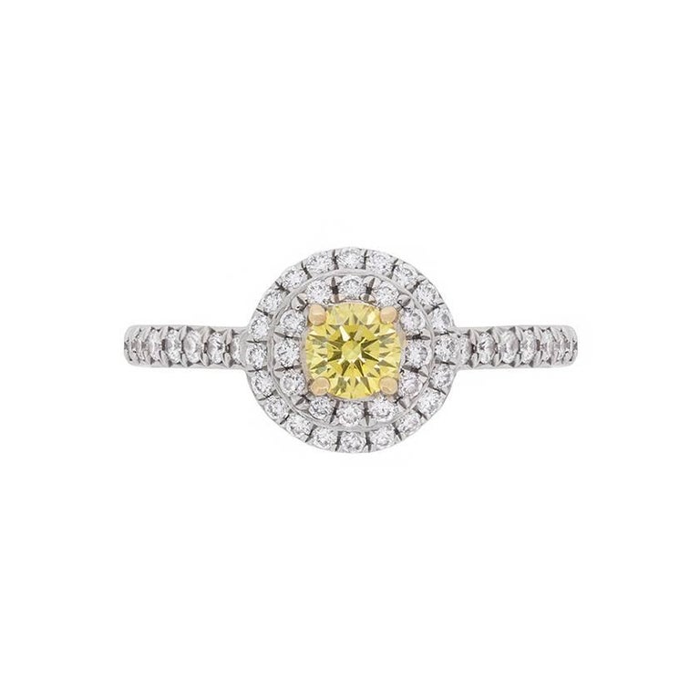 Tiffany and Co. Soleste Double Halo Diamond Ring at 1stDibs | tiffany ...