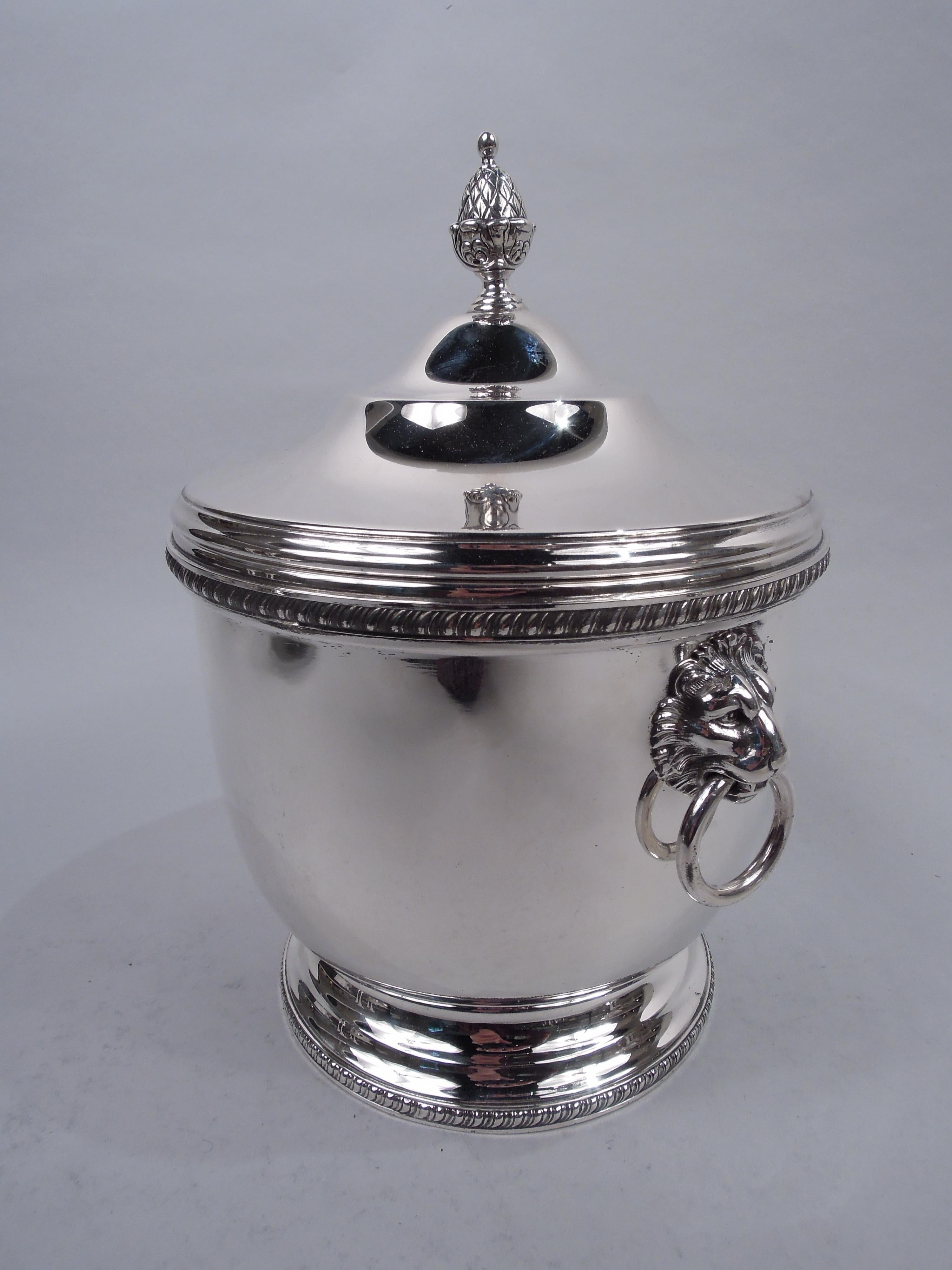 Tiffany American Classical Sterling Silver Ice Bucket For Sale at 1stDibs