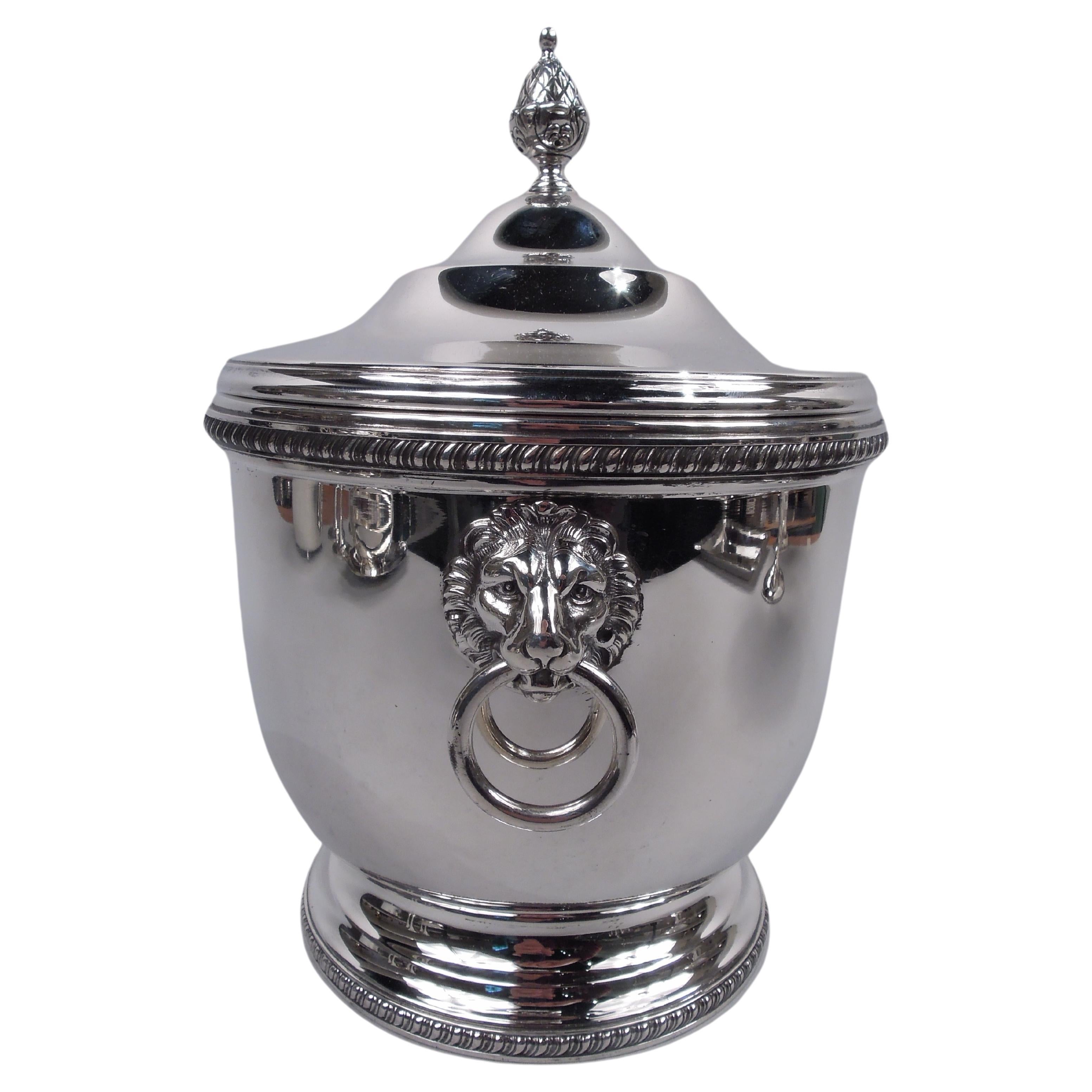 Tiffany American Art Deco Sterling Silver Ice Bucket For Sale at 1stDibs