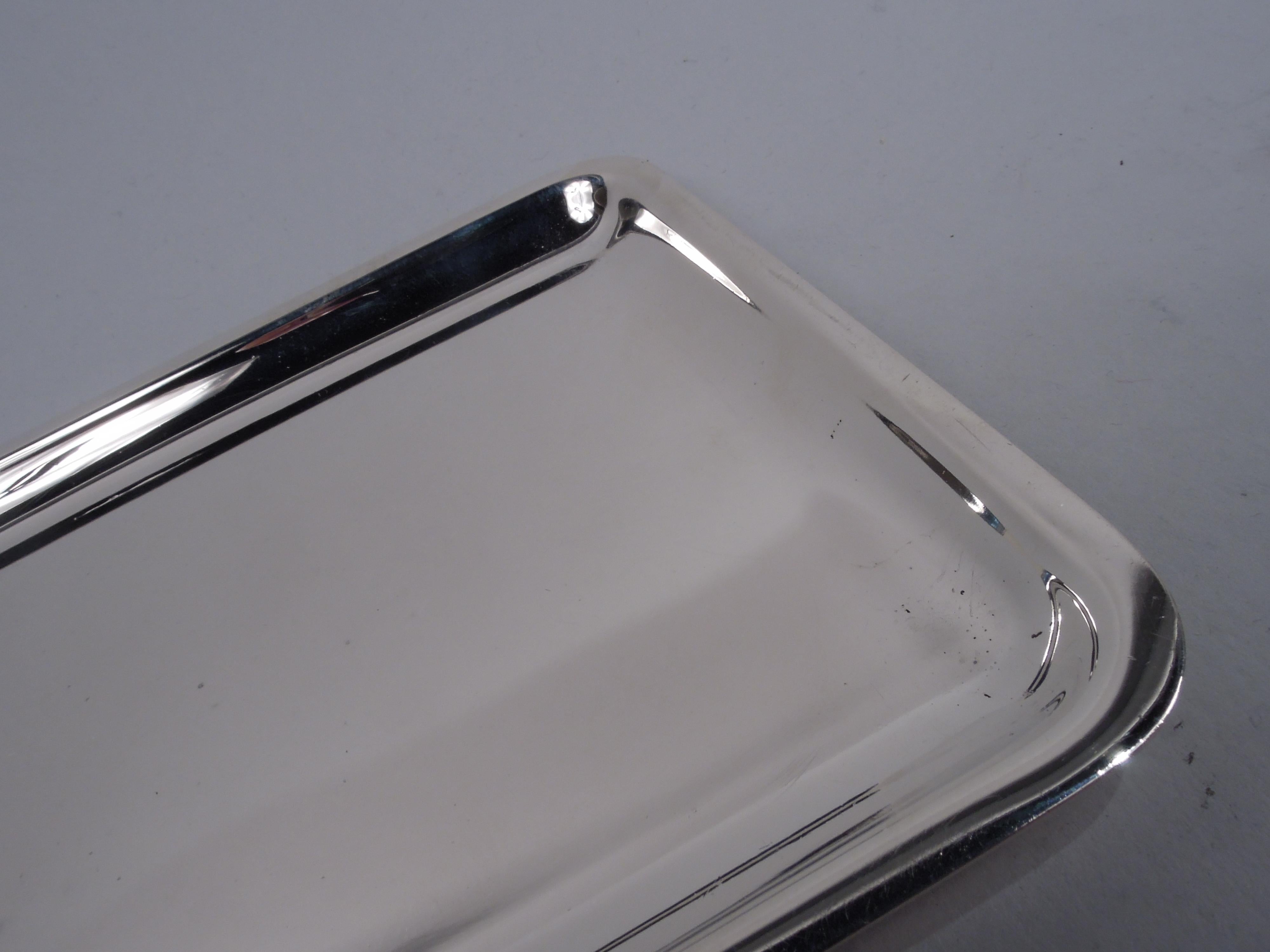 Tiffany American Midcentury Modern Sterling Silver Desk Tray For Sale ...