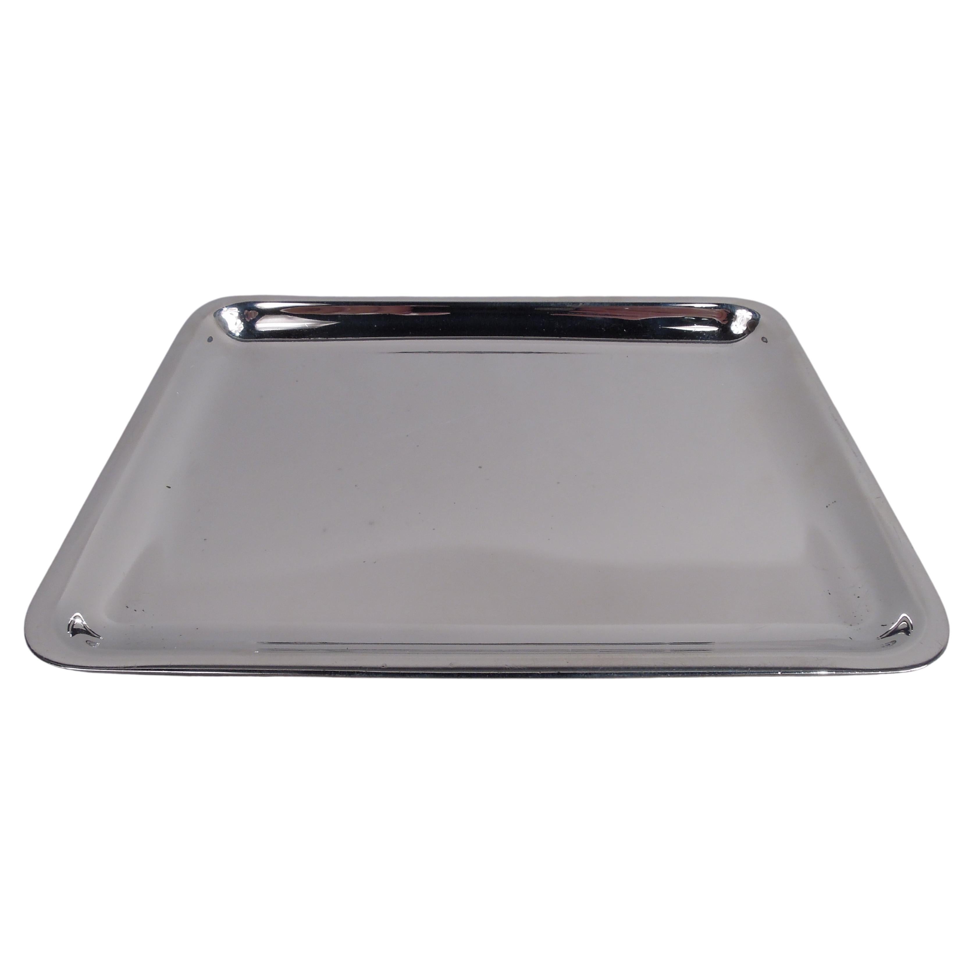 Tiffany American Modern Deep and Heavy Sterling Silver Tray For Sale at ...