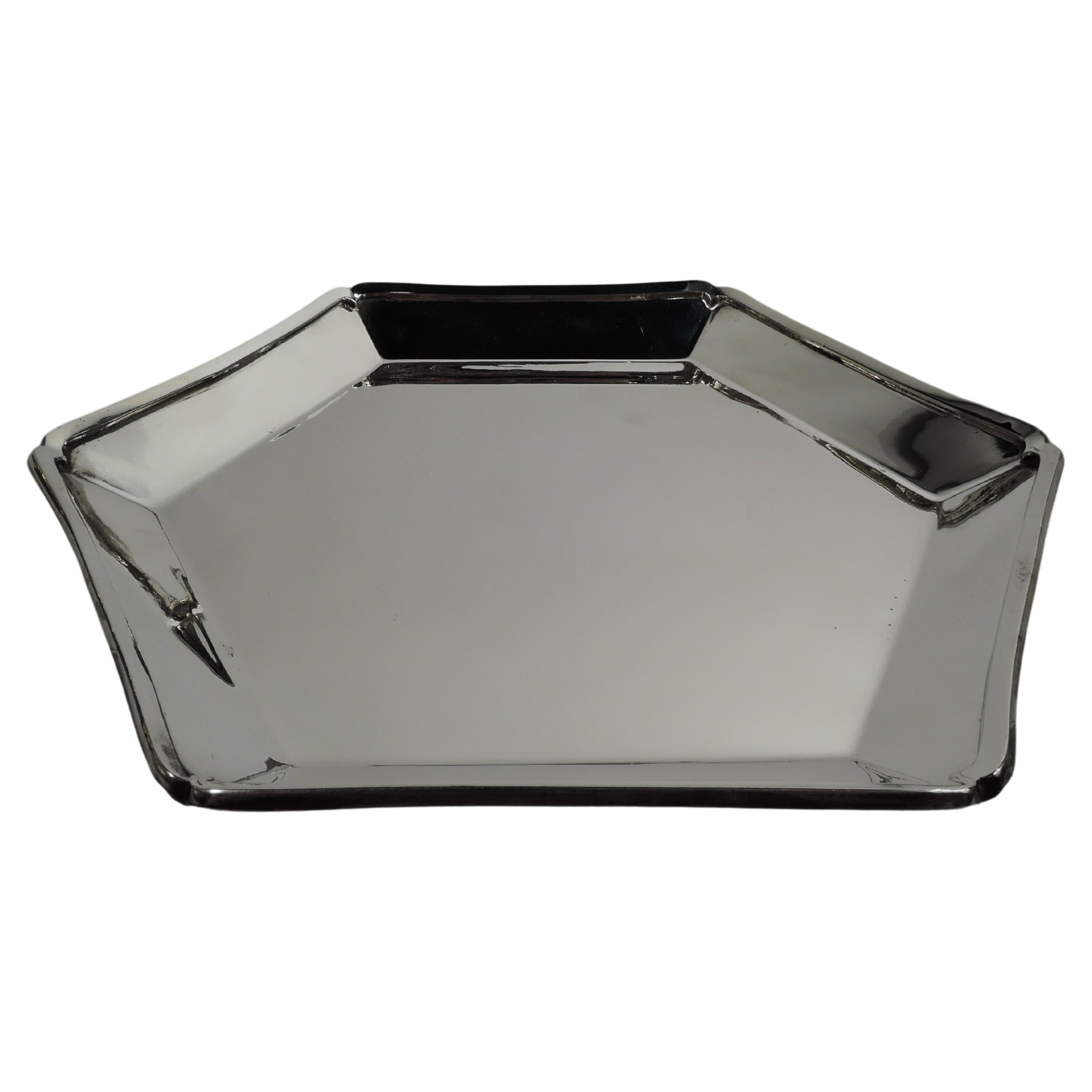 Tiffany Modern Sterling Silver Serving Tray For Sale at 1stDibs