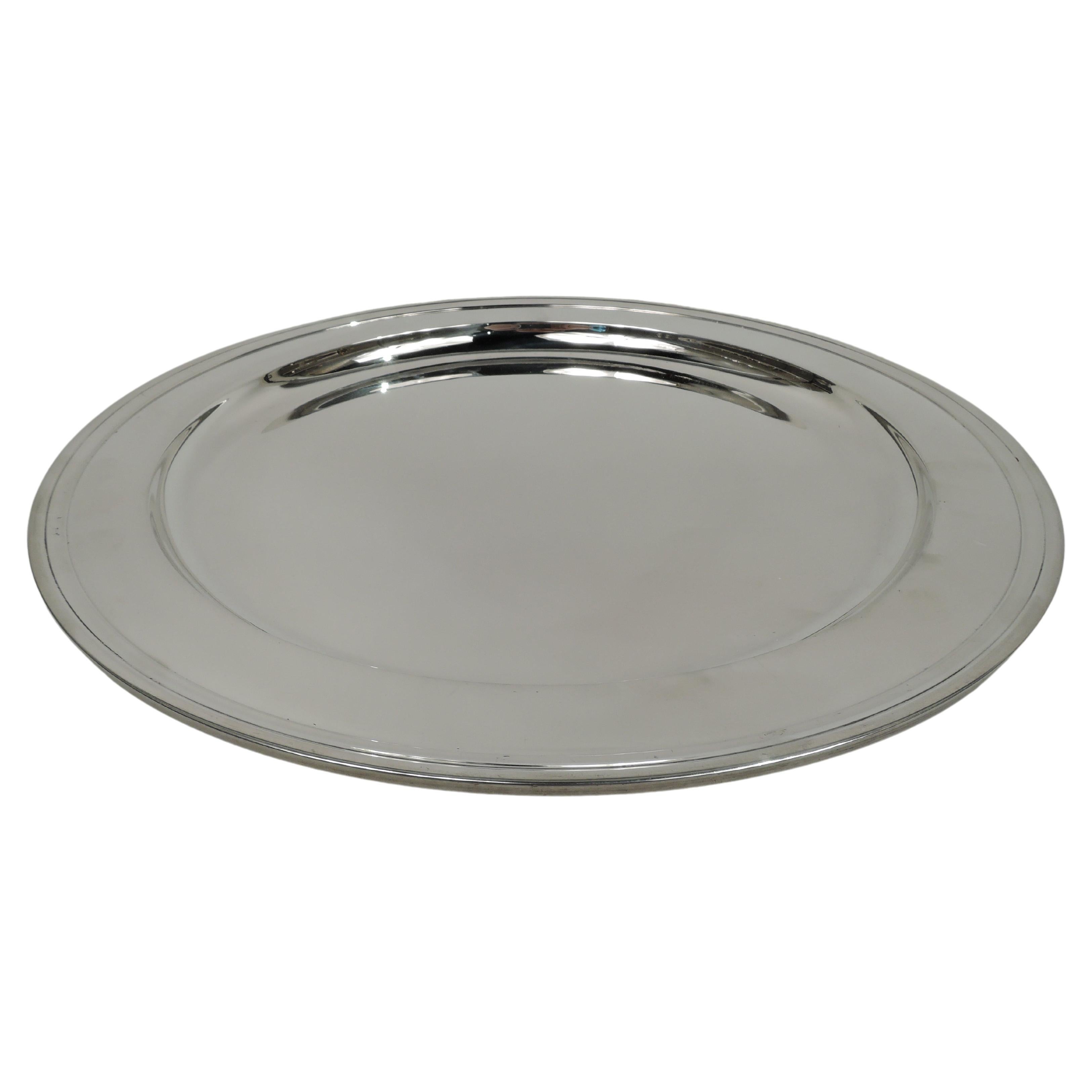 Tiffany and Co, Silver-Soldered Oval Footed Tray, Dated 1957 at 1stDibs | silver soldered tray ...