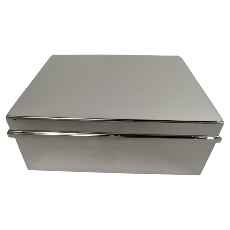 Tiffany American Modern Sterling Silver Box For Sale at 1stDibs