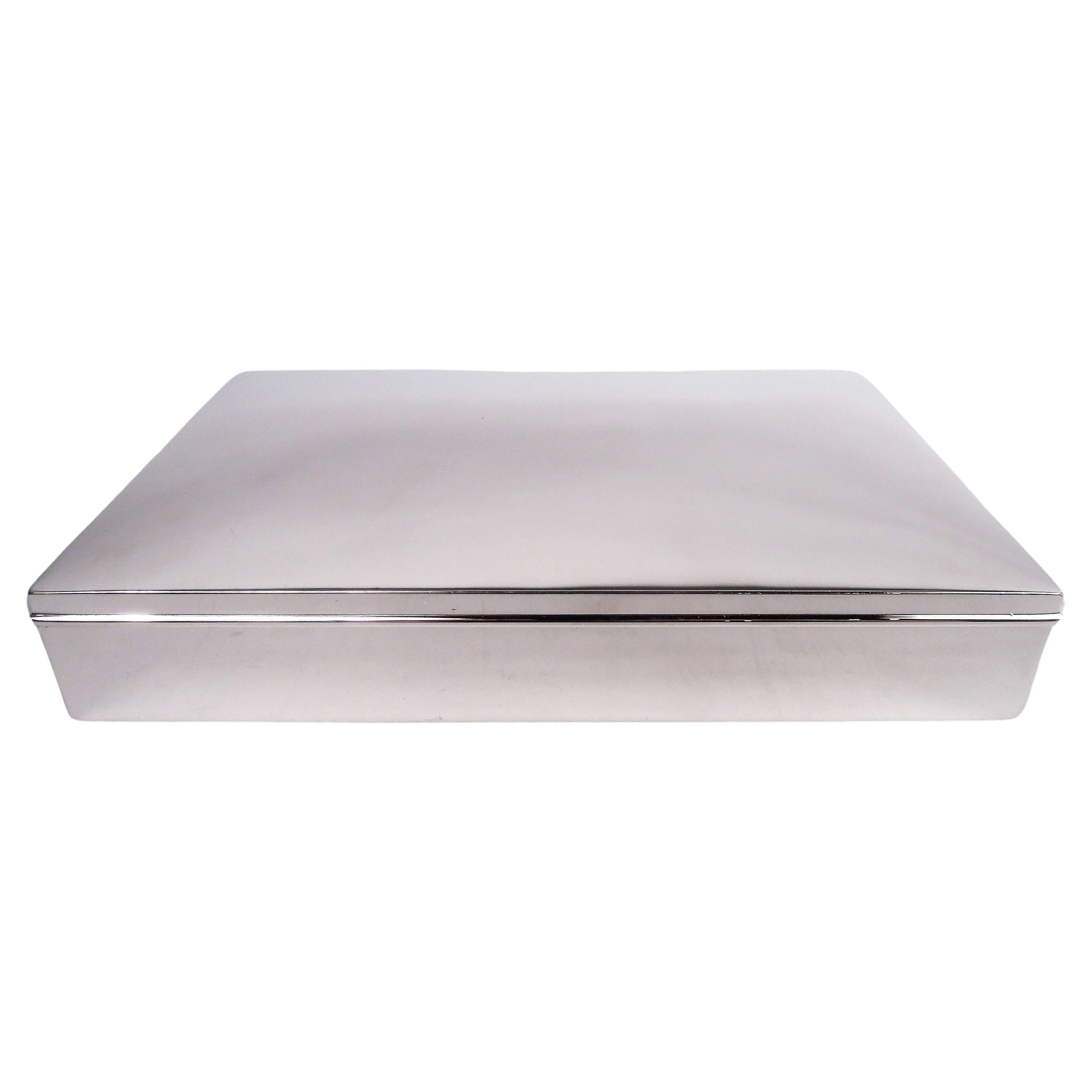Tiffany American Modern Sterling Silver Box For Sale at 1stDibs