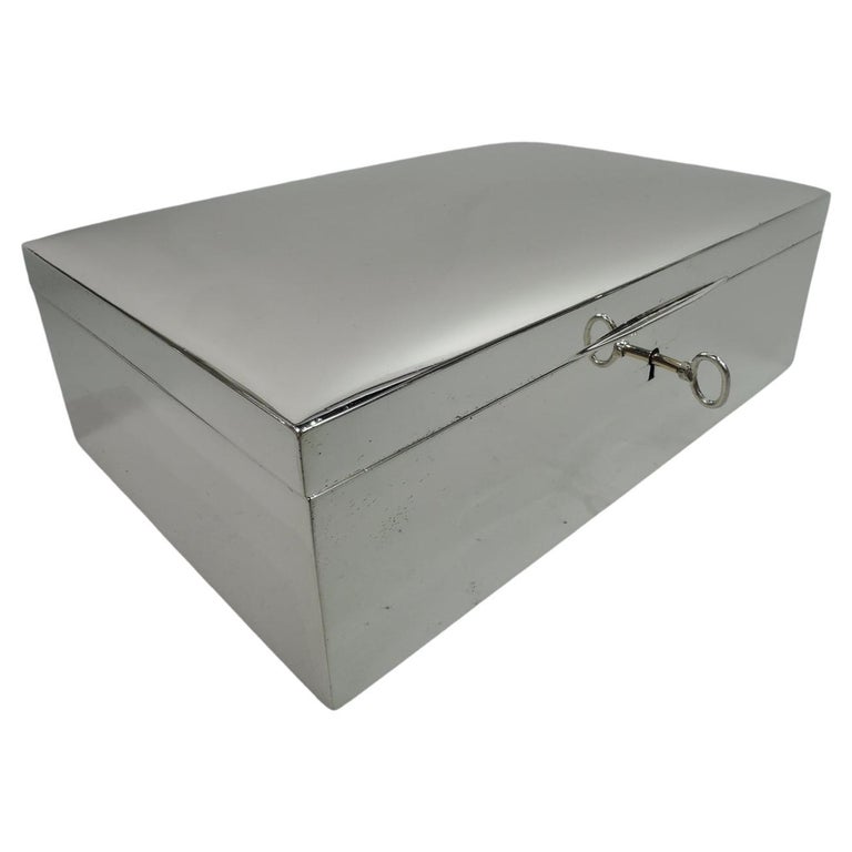 Tiffany American Modern Sterling Silver Keepsake Jewelry Box at 1stDibs