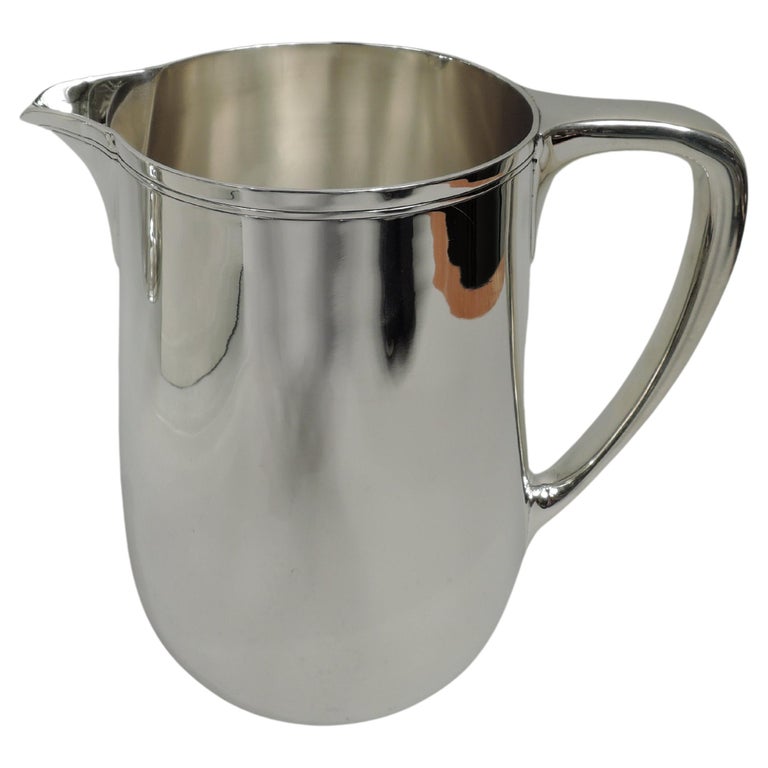 Tiffany American Modern Sterling Silver Water Pitcher For Sale at 1stDibs