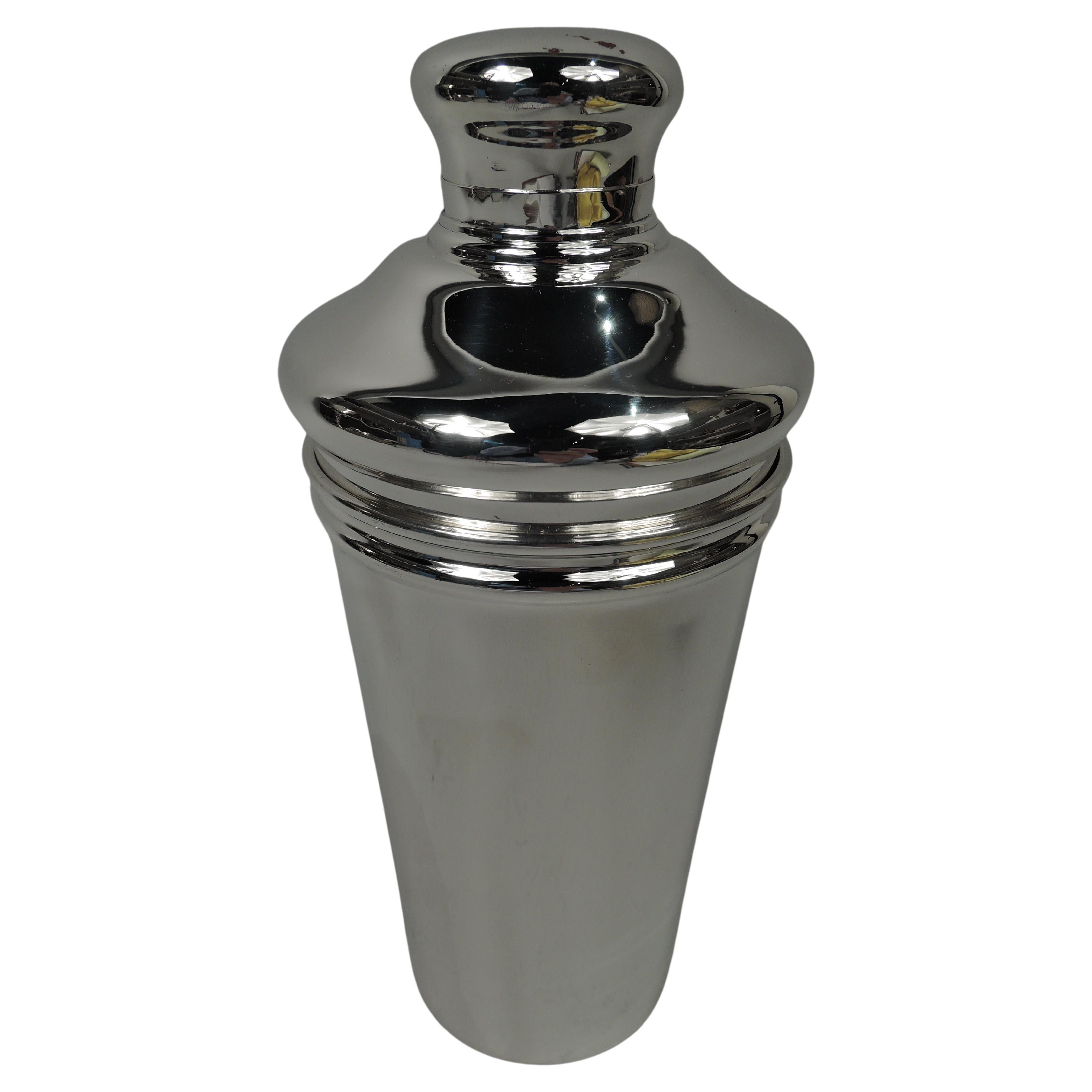 Tiffany American Modern Wide-Bodied Sterling Silver Cocktail Shaker For ...