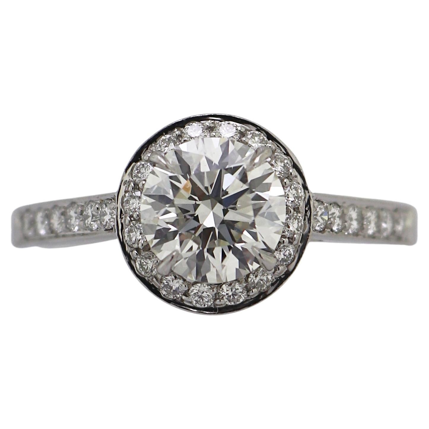 Tiffany and Co. Soleste Fancy Yellow and White Diamond Platinum Ring at ...