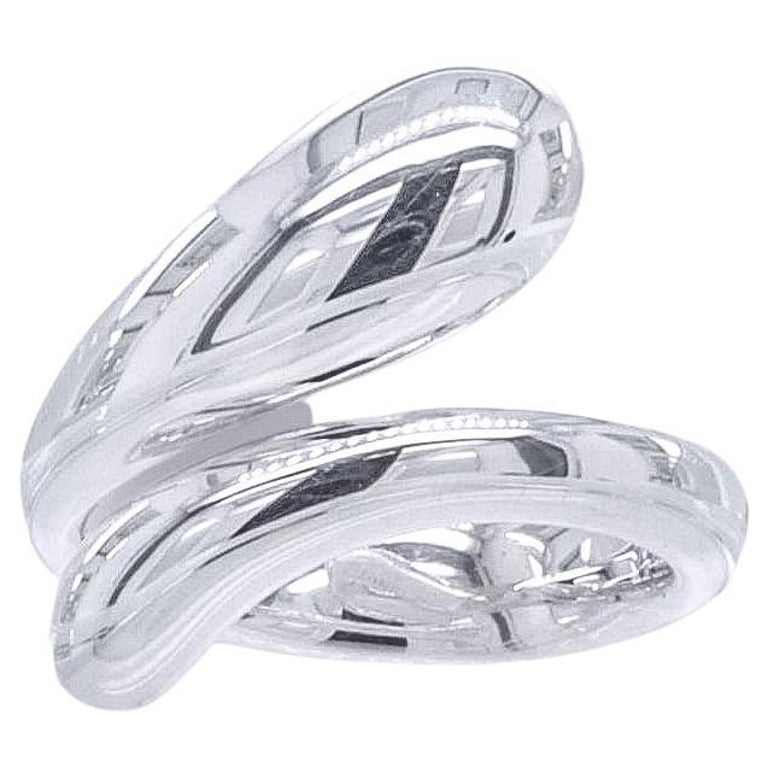 Tiffany and Co. Elsa Peretti Sterling Silver Teardrop Bypass Ring For ...