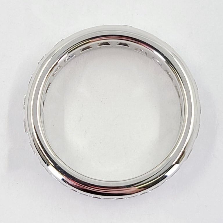 Tiffany and Co Platinum Lucida Diamond Channel Set Eternity Band For ...