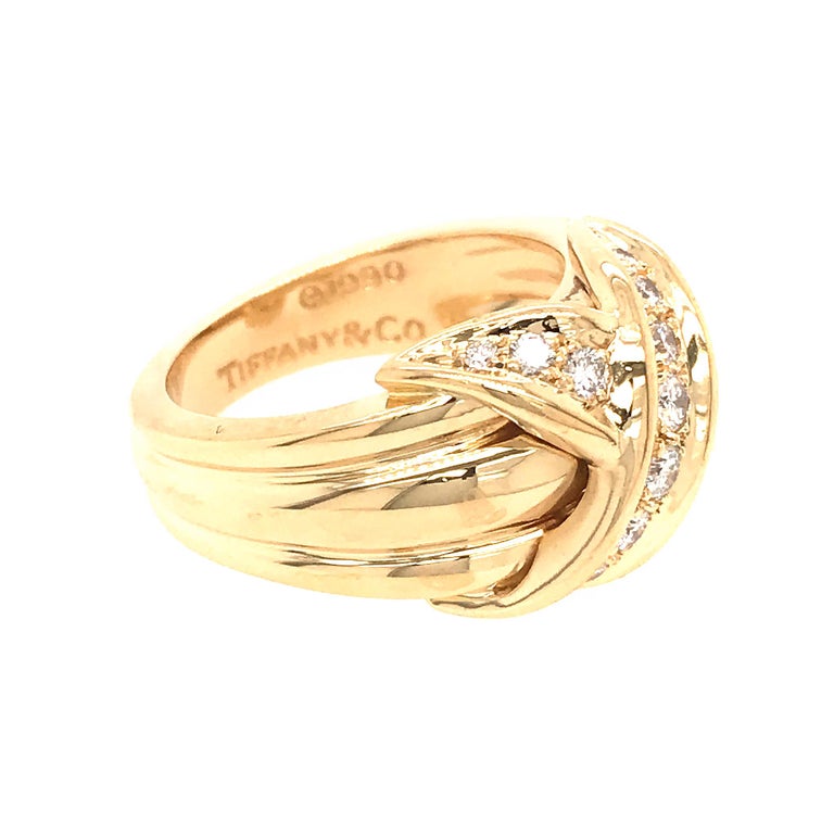 Tiffany and Co. Signature X Diamond Ring For Sale at 1stDibs