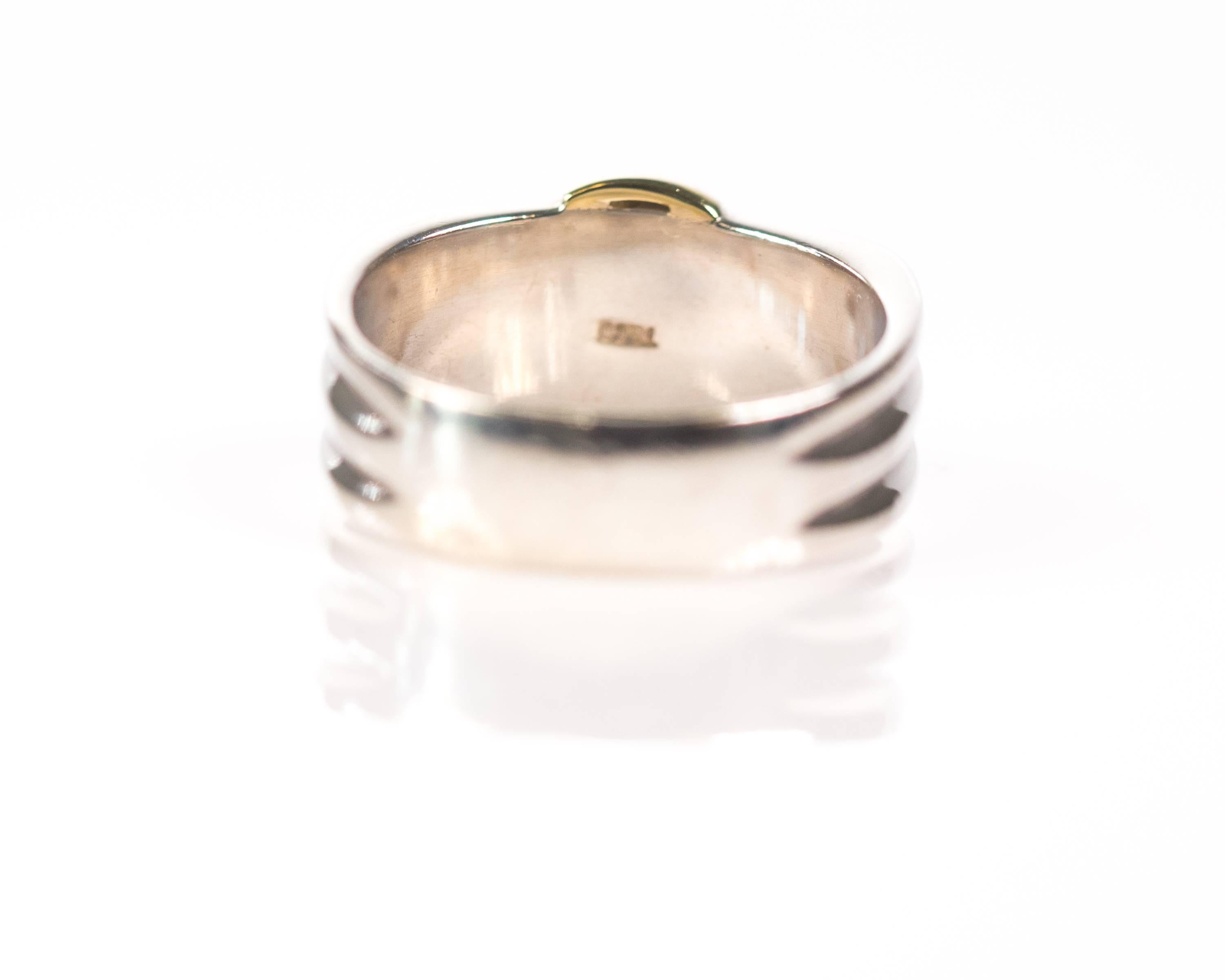 Tiffany and Co. Two-Tone 18 Karat White and Yellow Gold Ring For Sale at 1stDibs | tiffany two ...