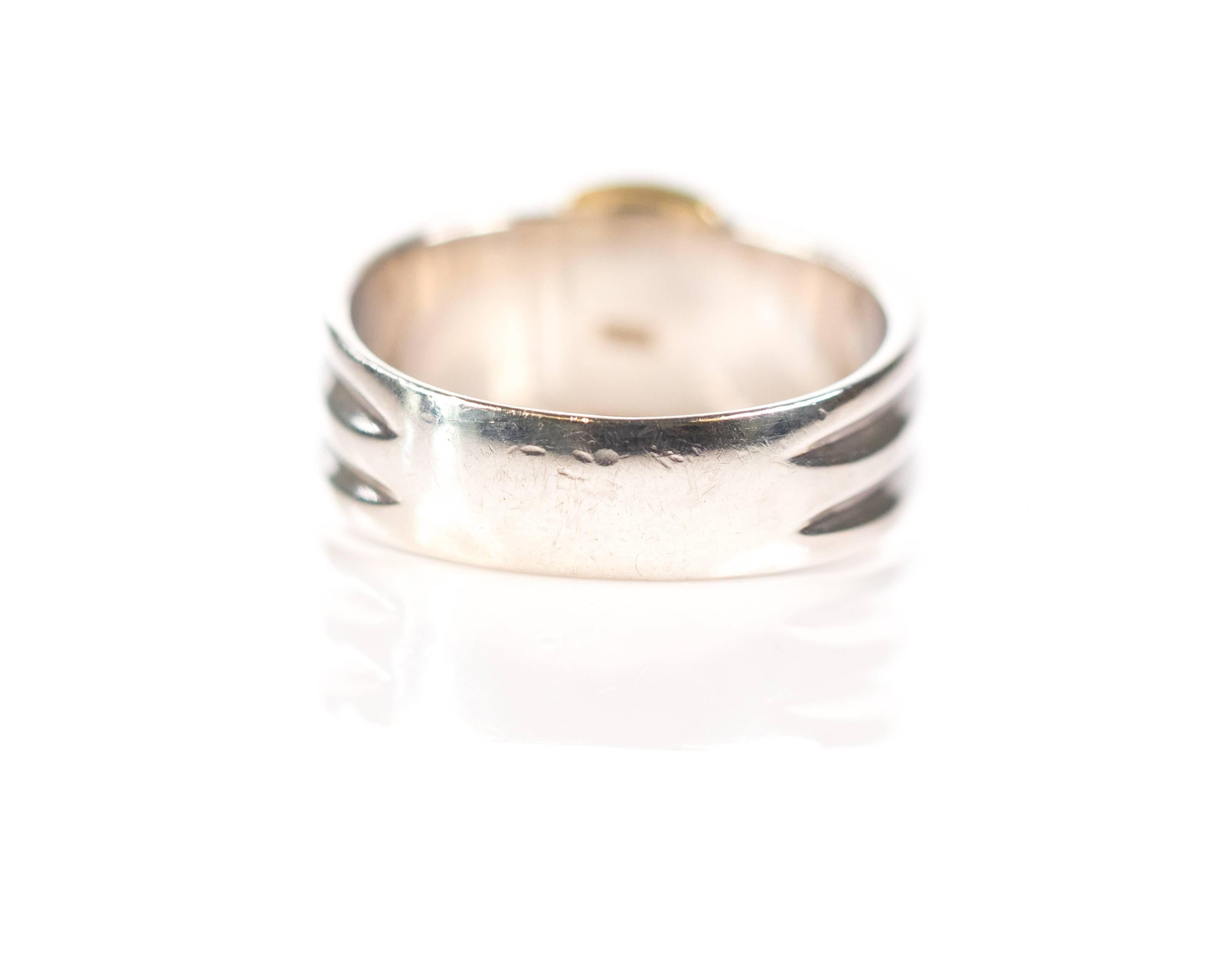 Tiffany and Co. Two-Tone 18 Karat White and Yellow Gold Ring For Sale at 1stDibs | tiffany two ...
