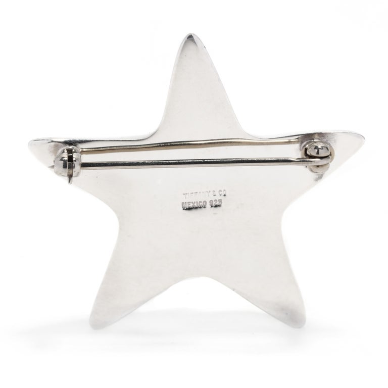 Tiffany and Company Mexican Star Brooch, Sterling Silver For Sale at ...