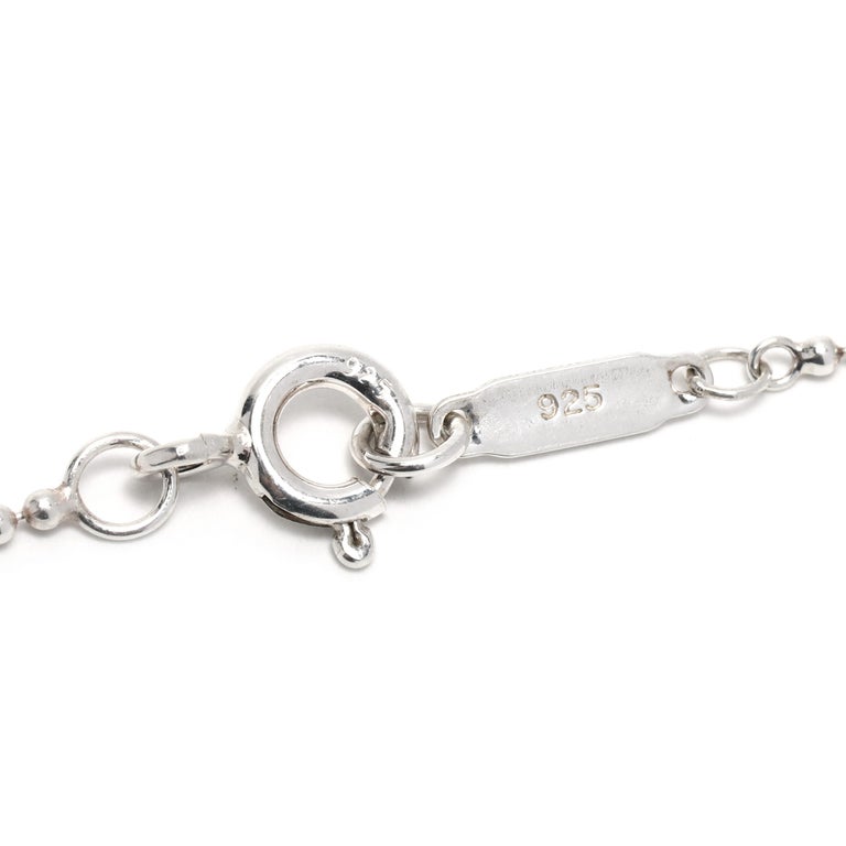 Tiffany and Company Script a Initial Necklace, Sterling Silver For Sale ...