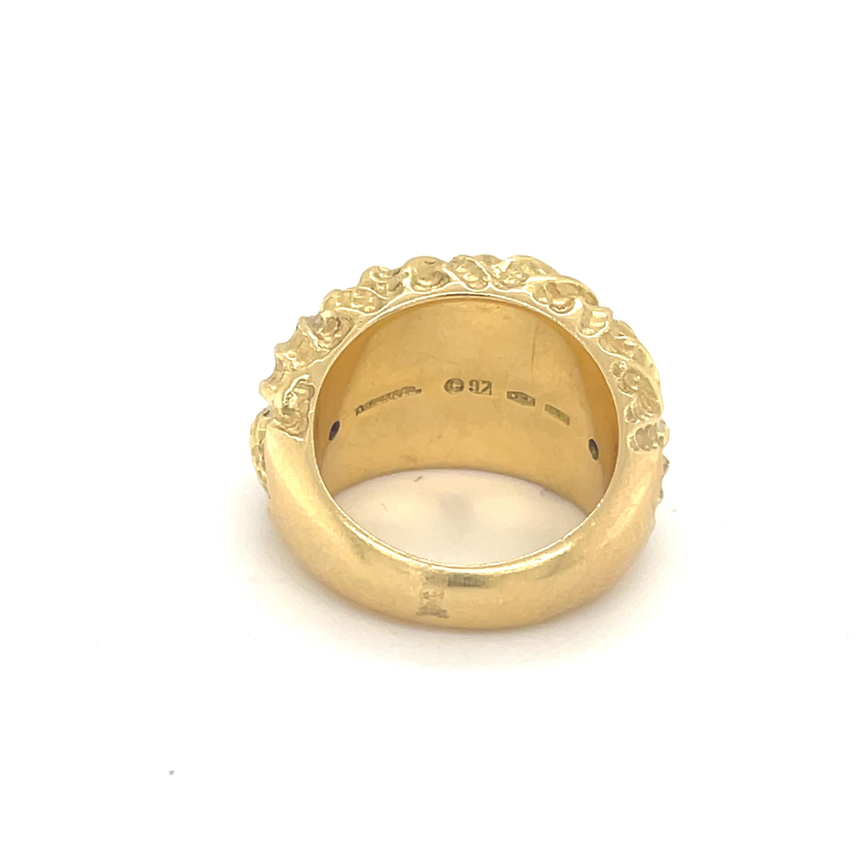 Tiffany and Co. Woven Design Dome Ring at 1stDibs