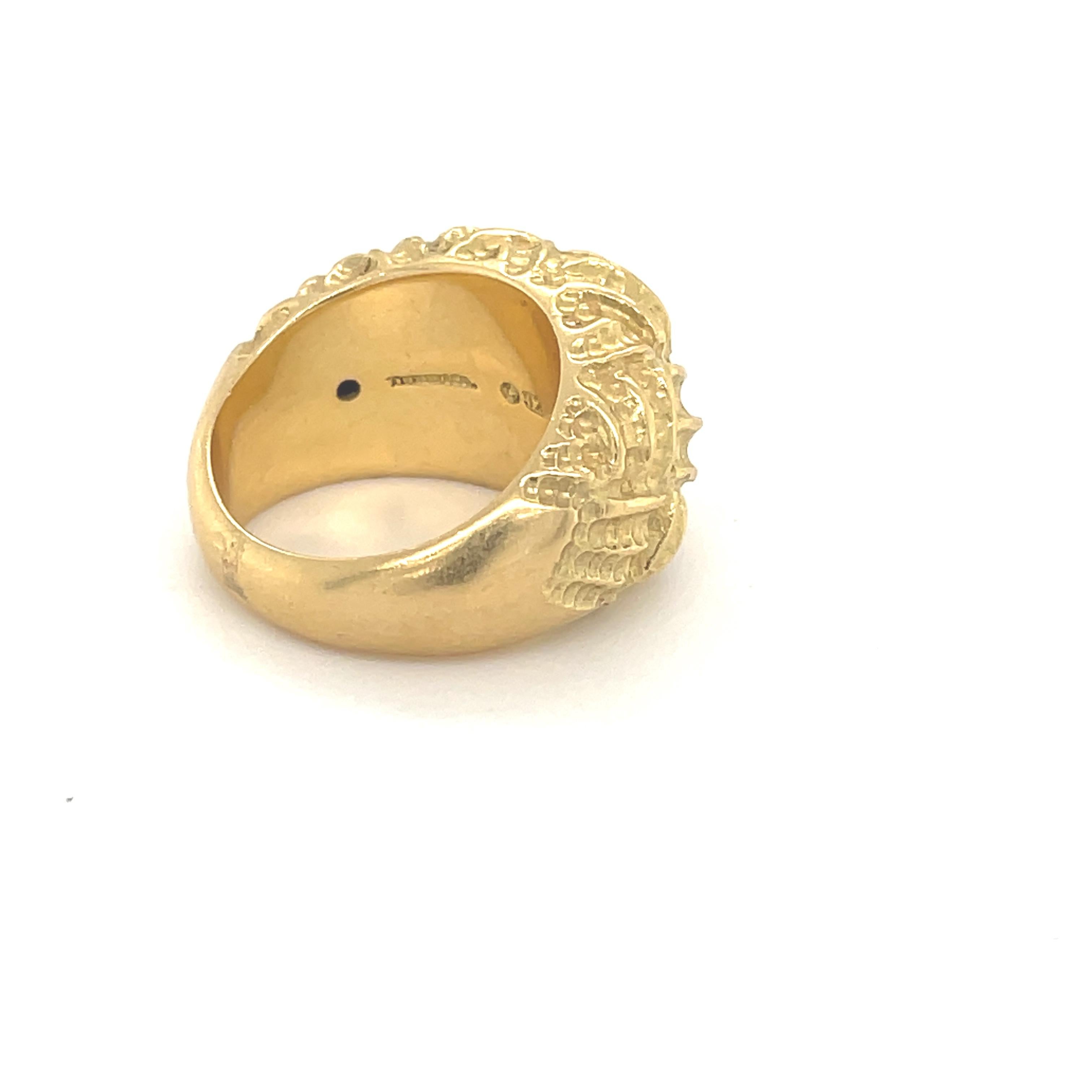 Tiffany and Co. Woven Design Dome Ring at 1stDibs