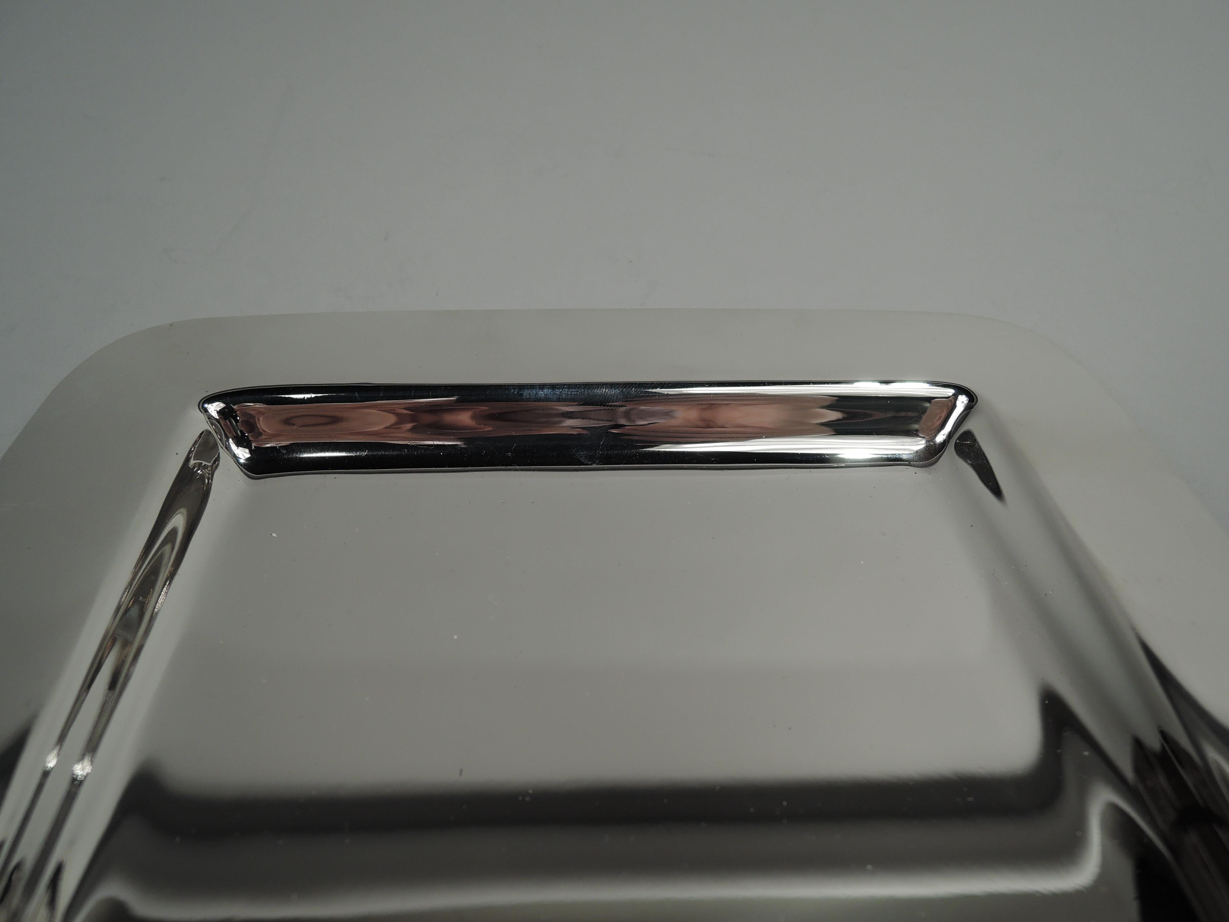 Tiffany Art Deco Sterling Silver Bar Tray For Sale at 1stDibs
