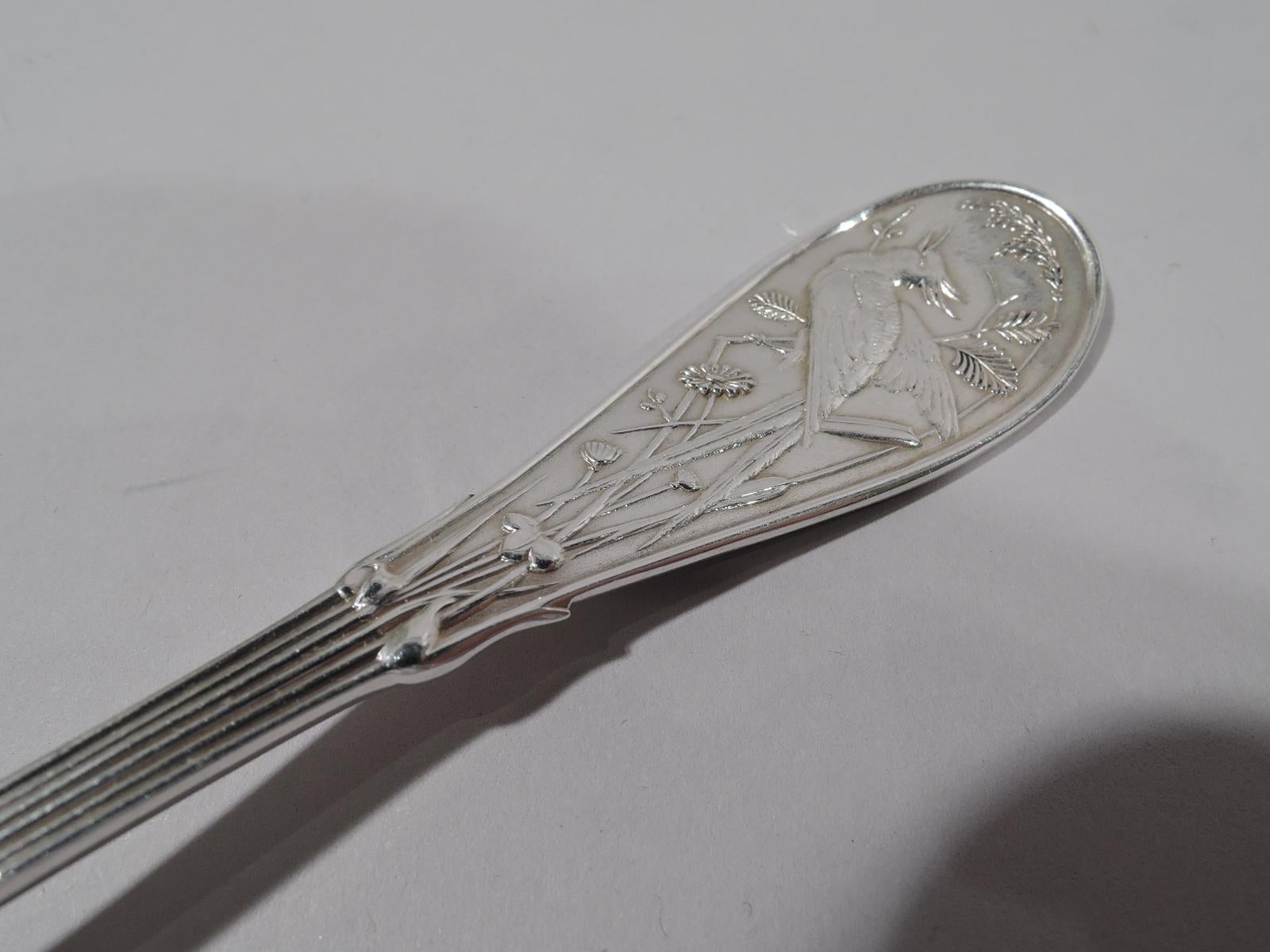 Tiffany Audubon Sterling Silver Dinner and Lunch Set with 130 Pieces ...