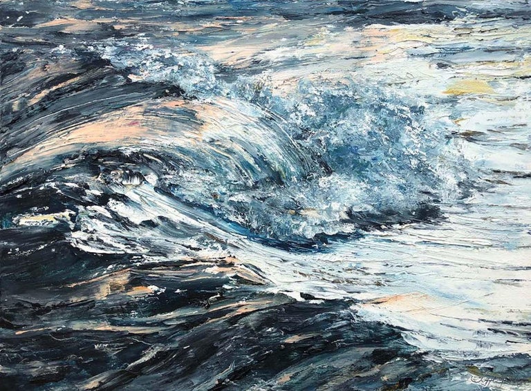 Tiffany Blaise - Arriving Swell, Original Painting at 1stDibs