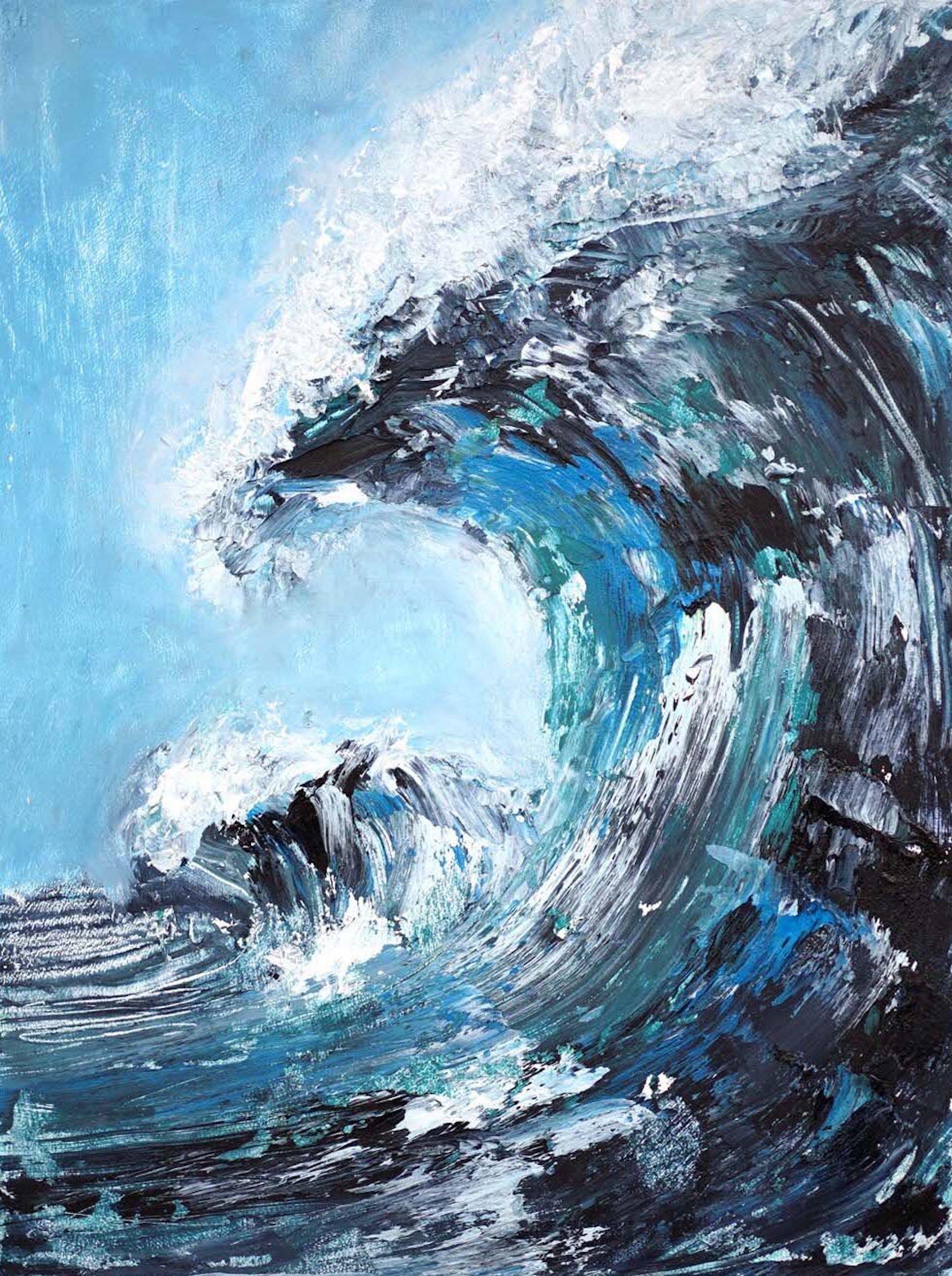 Tiffany Blaise - La fuerza del mar, Pintura original en venta en 1stDibs