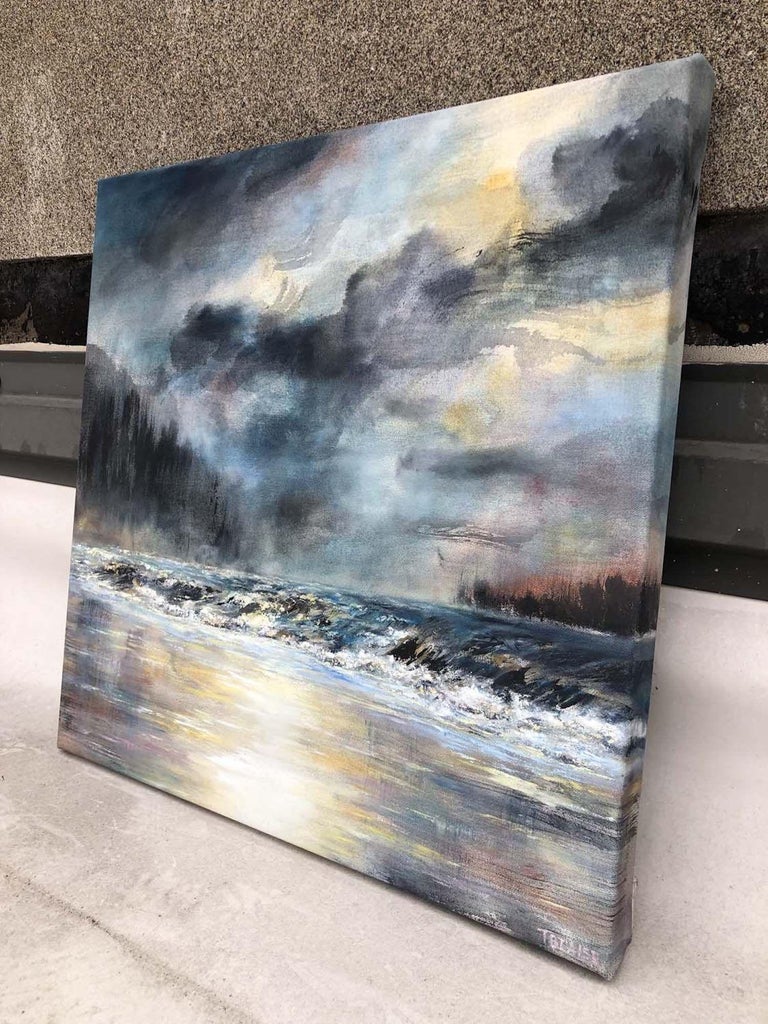 Tiffany Blaise - Reflected Moonlight, Painting, Oil on Canvas For Sale ...