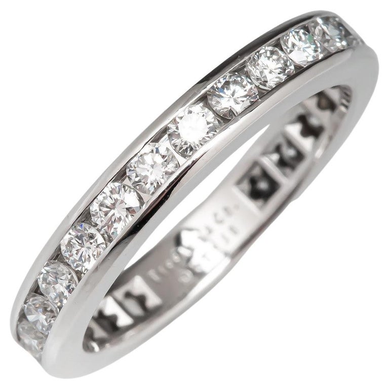 Tiffany and Co. 0.50 Carats Platinum Eternity Band Ring For Sale at 1stDibs