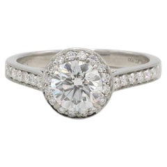 Tiffany and Co. 1.26 CT Round E VVS2 Natural Diamond Three-Stone ...